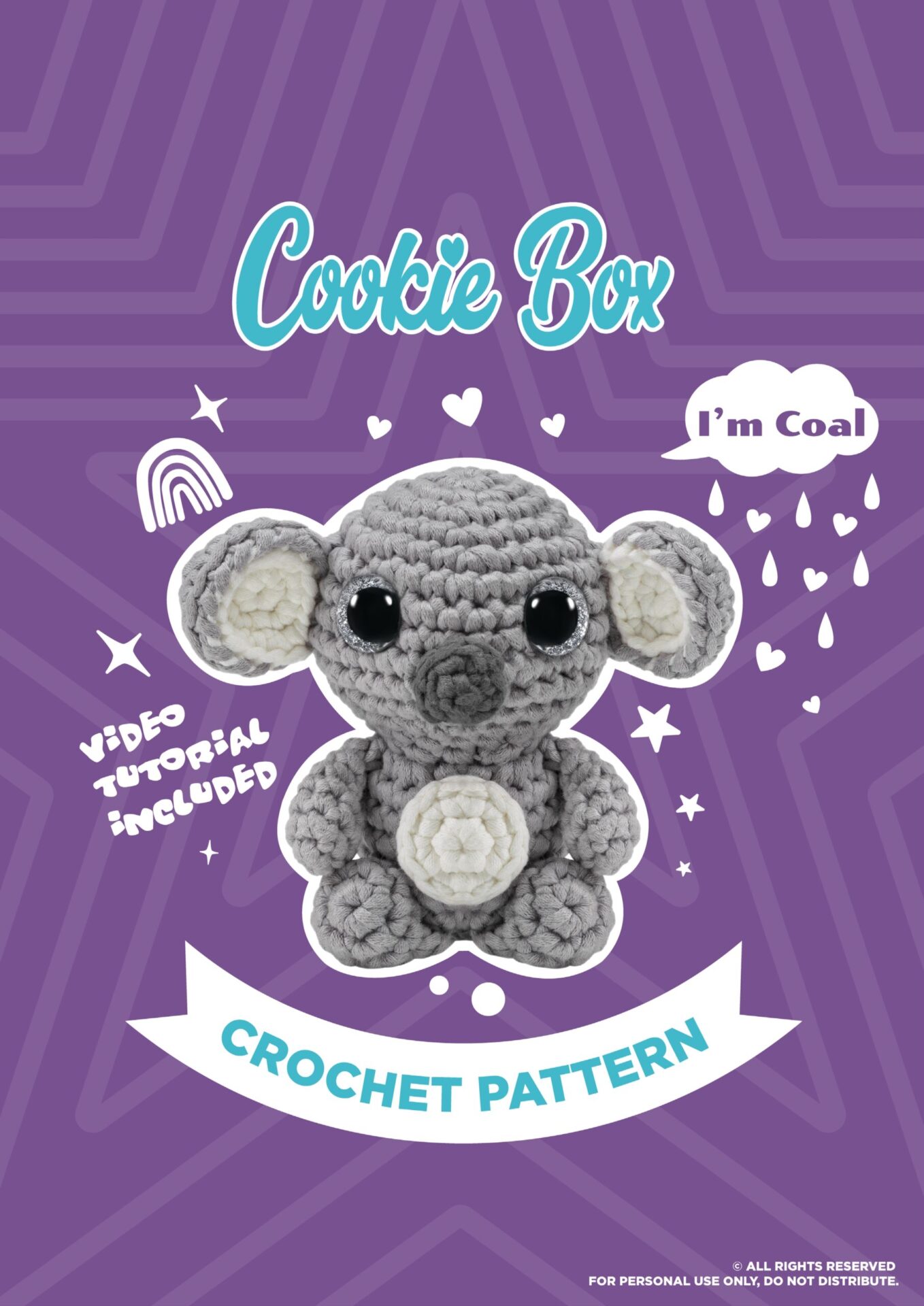 Step-by-Step Instructions to Crochet Coal - Cookie Box